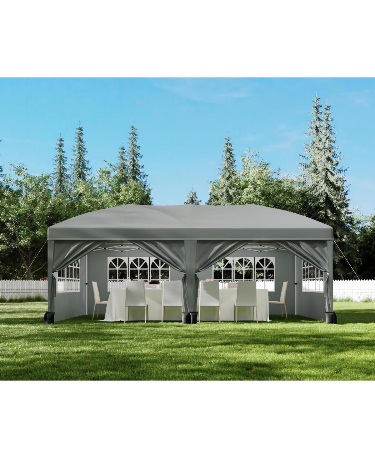 Click here for homfan 10x20 Commercial Pop-Up Canopy Tent -  Wate... prices