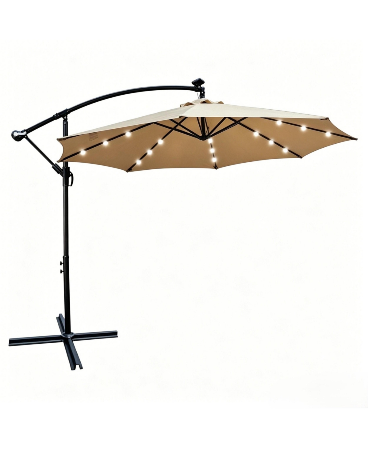 Click here for Yiortwo 10 Feet Patio Umbrella with Solar Lights... prices