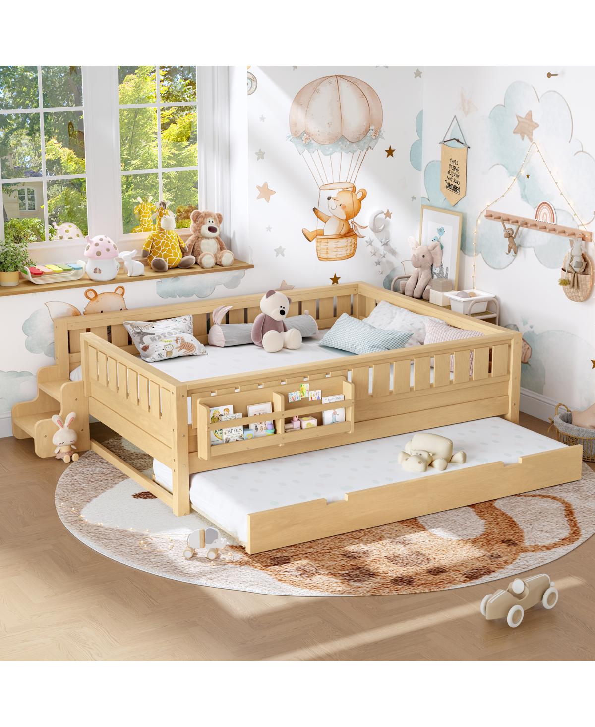 Click here for Streamdale Furniture Queen Bed with Bookshelves St... prices