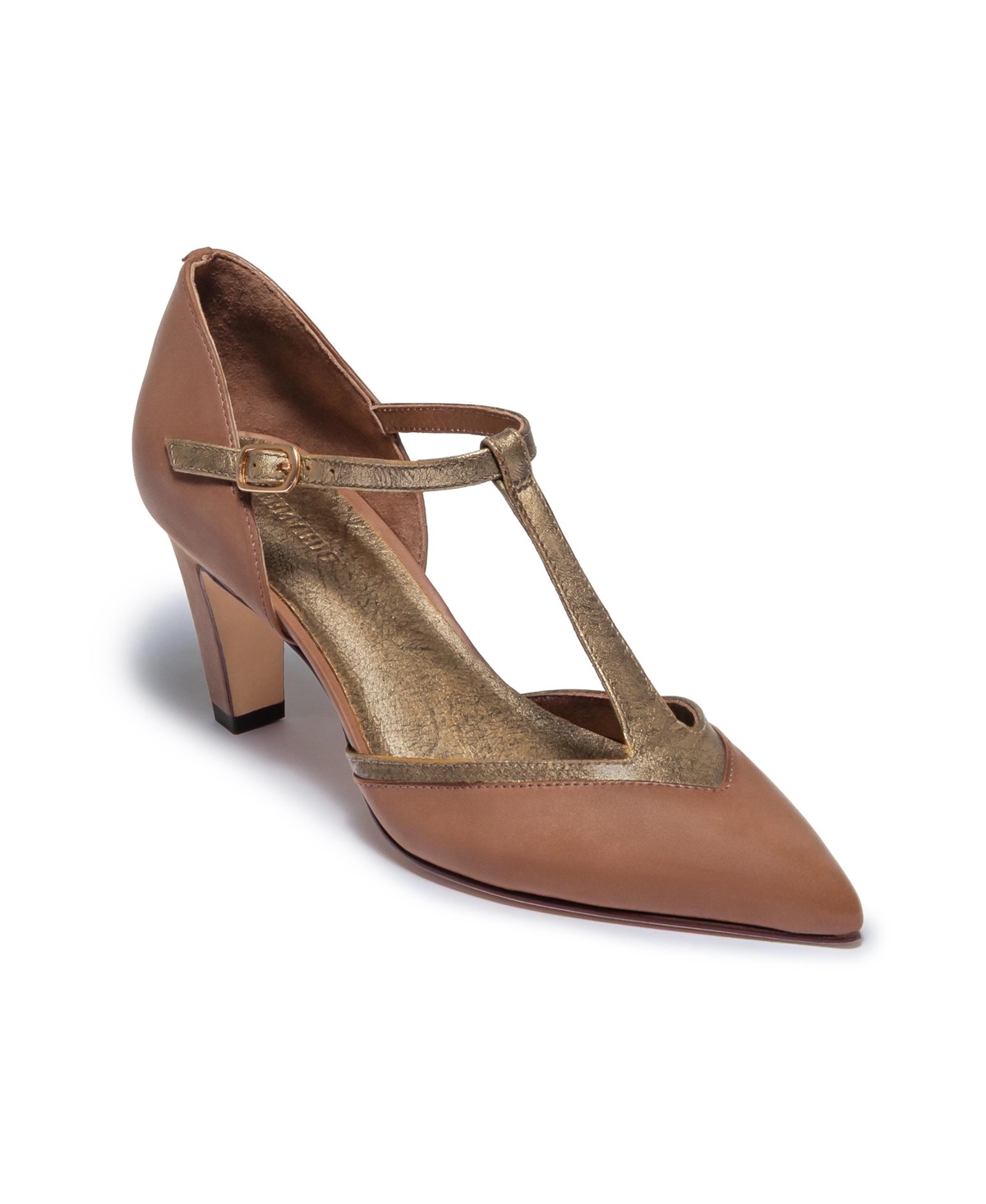 Click here for Bernardo Footwear Womens Gianna T-Strap Pump - Alm... prices