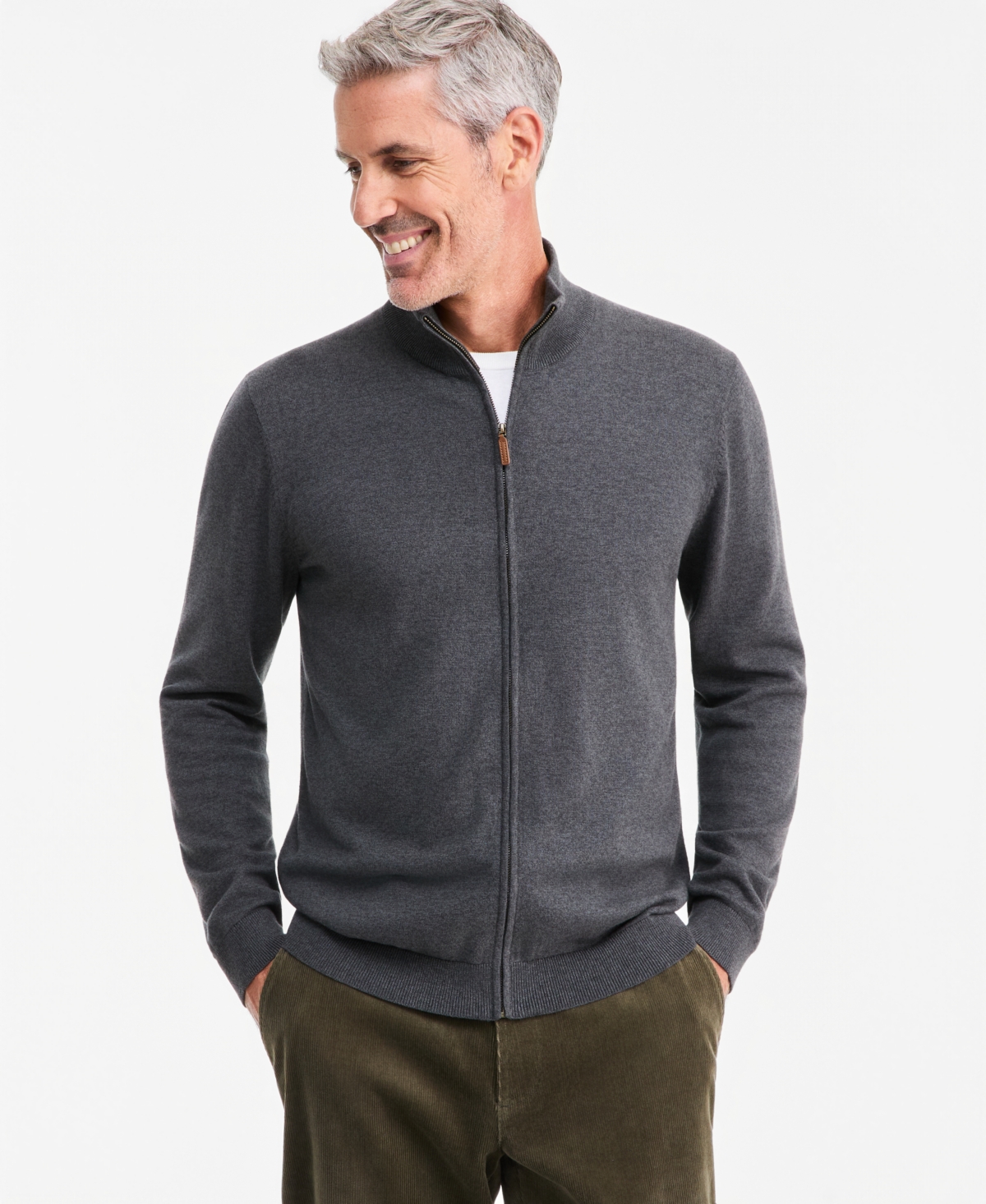 Click here for Club Room Mens Supima Cotton Full-Zip Sweater  Mac... prices