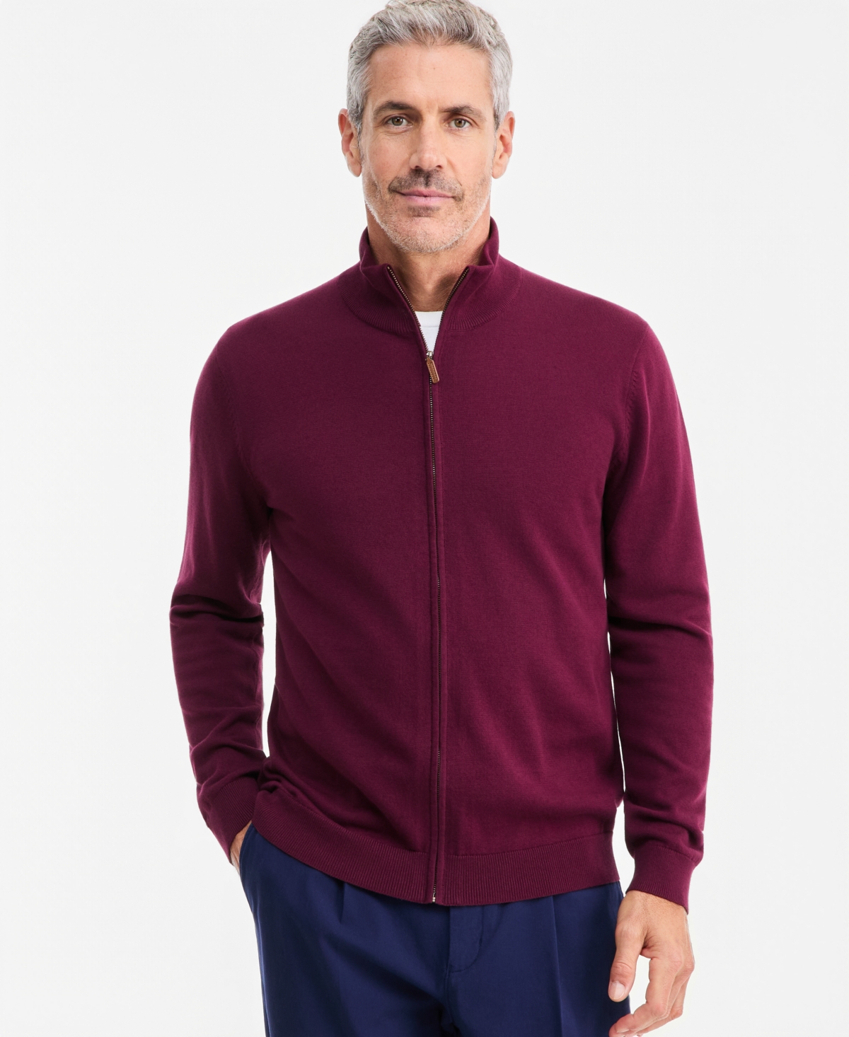 Click here for Club Room Mens Supima Cotton Full-Zip Sweater  Mac... prices