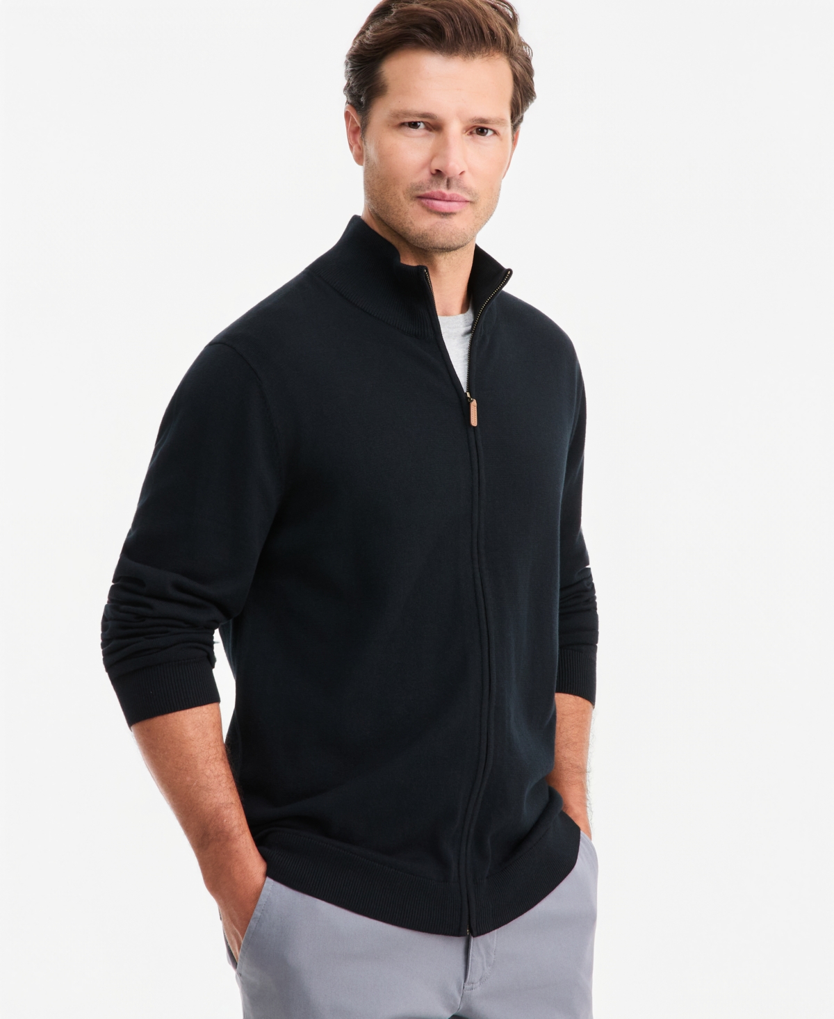 Click here for Club Room Mens Supima Cotton Full-Zip Sweater  Mac... prices