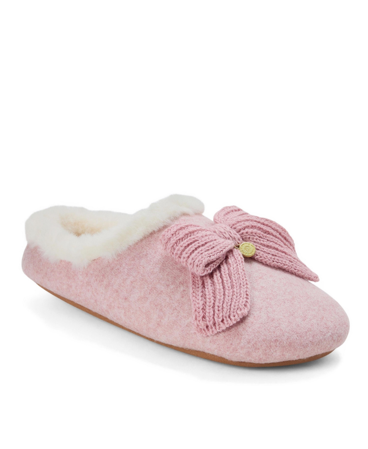 Click here for Dearfoams Womens Josie Knit Clog Slipper with Bow... prices