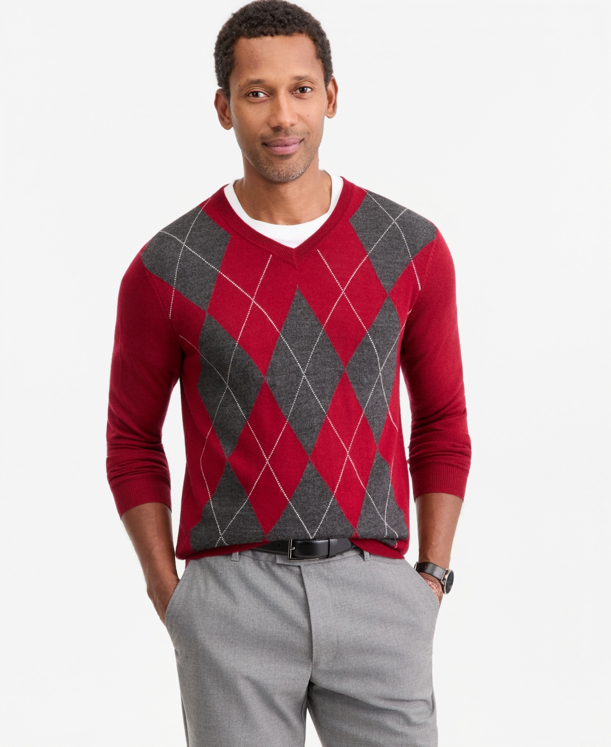 Click here for Club Room Mens Argyle V-Neck Sweater  Macys Exclus... prices
