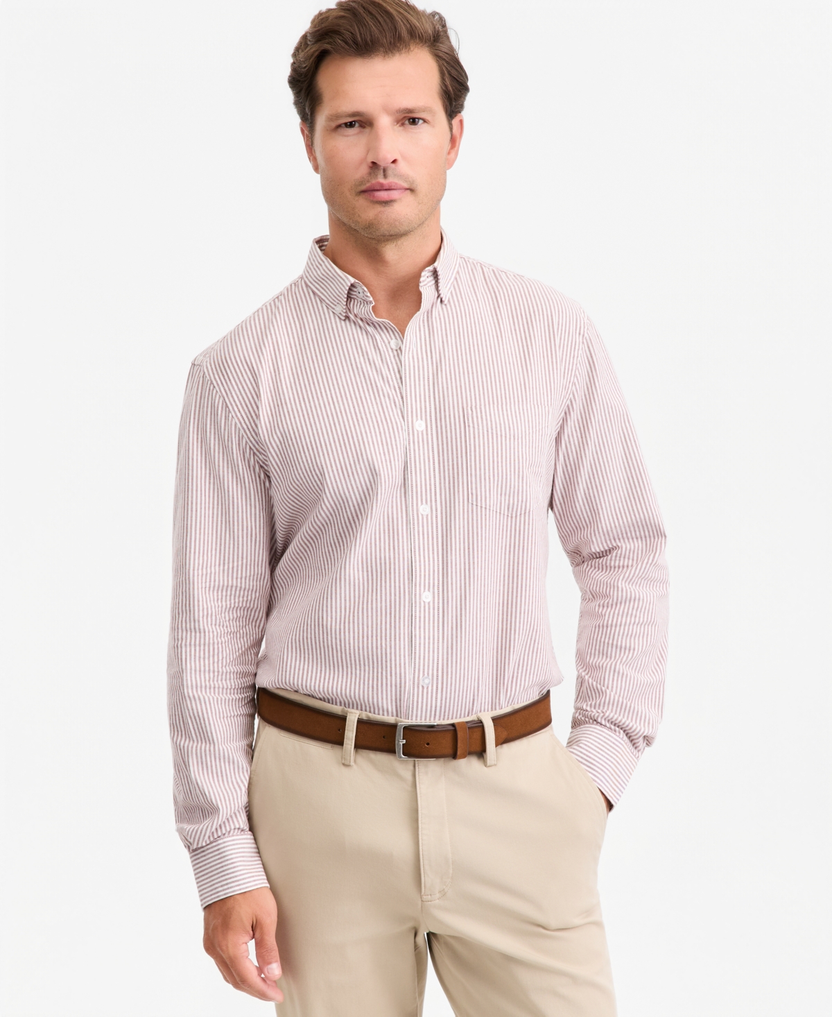 Click here for Club Room Mens Stripe Button-Down Oxford Shirt  Ma... prices
