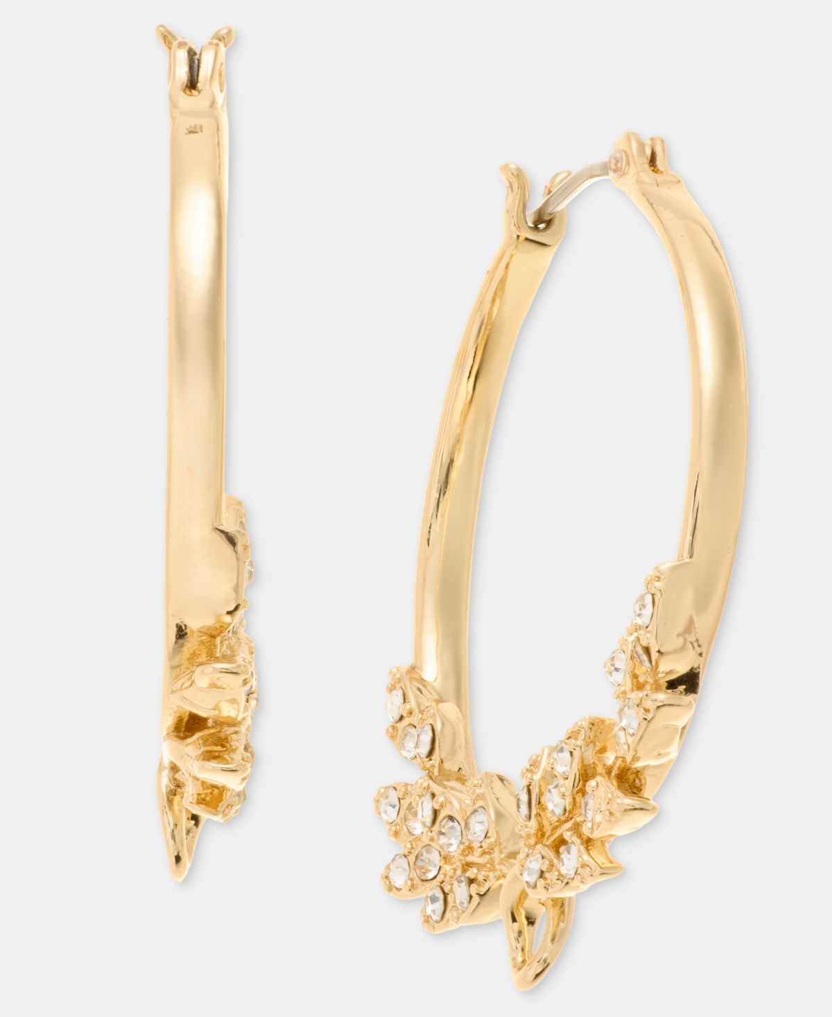 Click here for lonna & lilly Pave Vine Hoop Earrings - Crystals prices