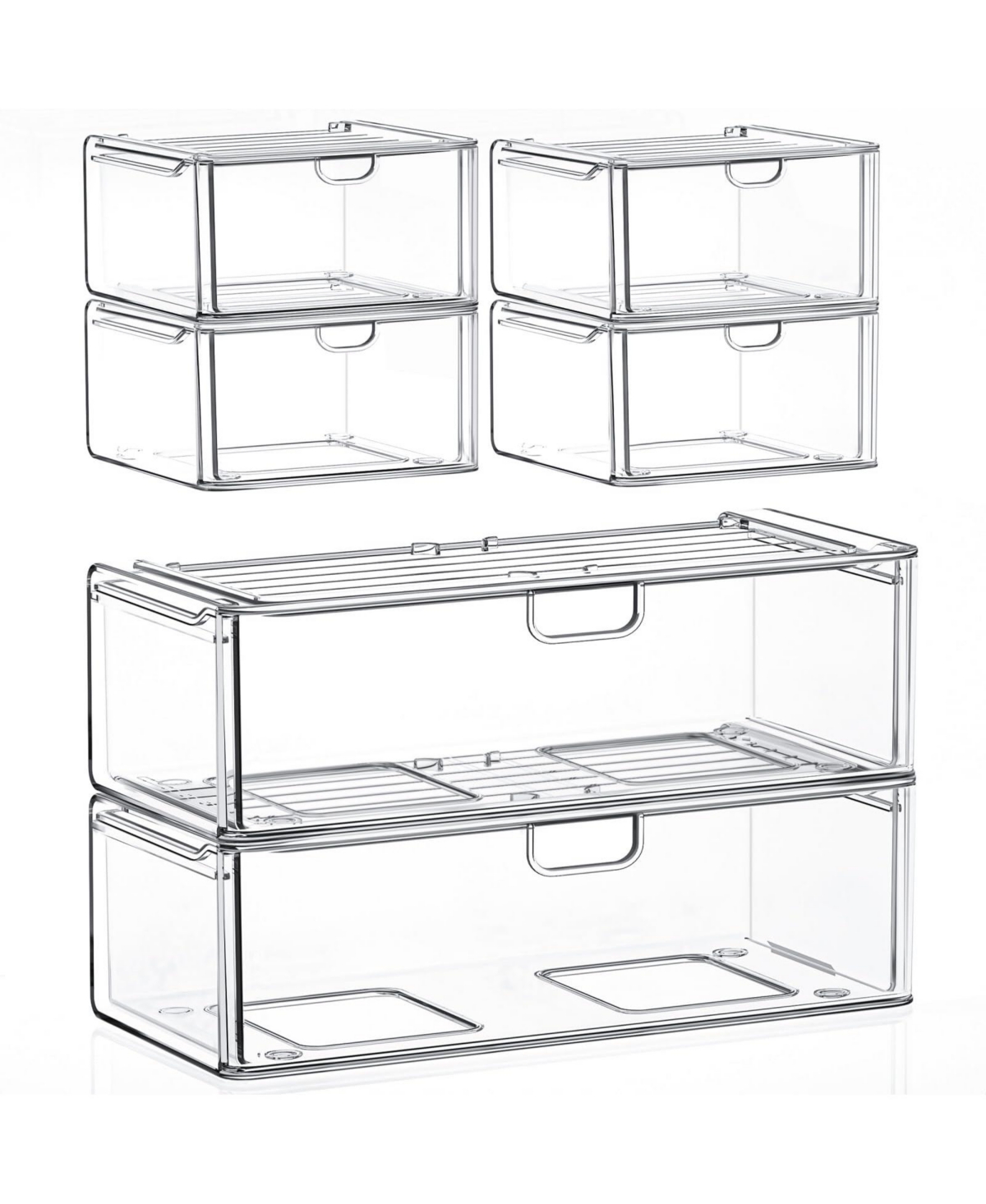 Click here for Xdovet Stackable Drawer Organizer Plastic Storage... prices