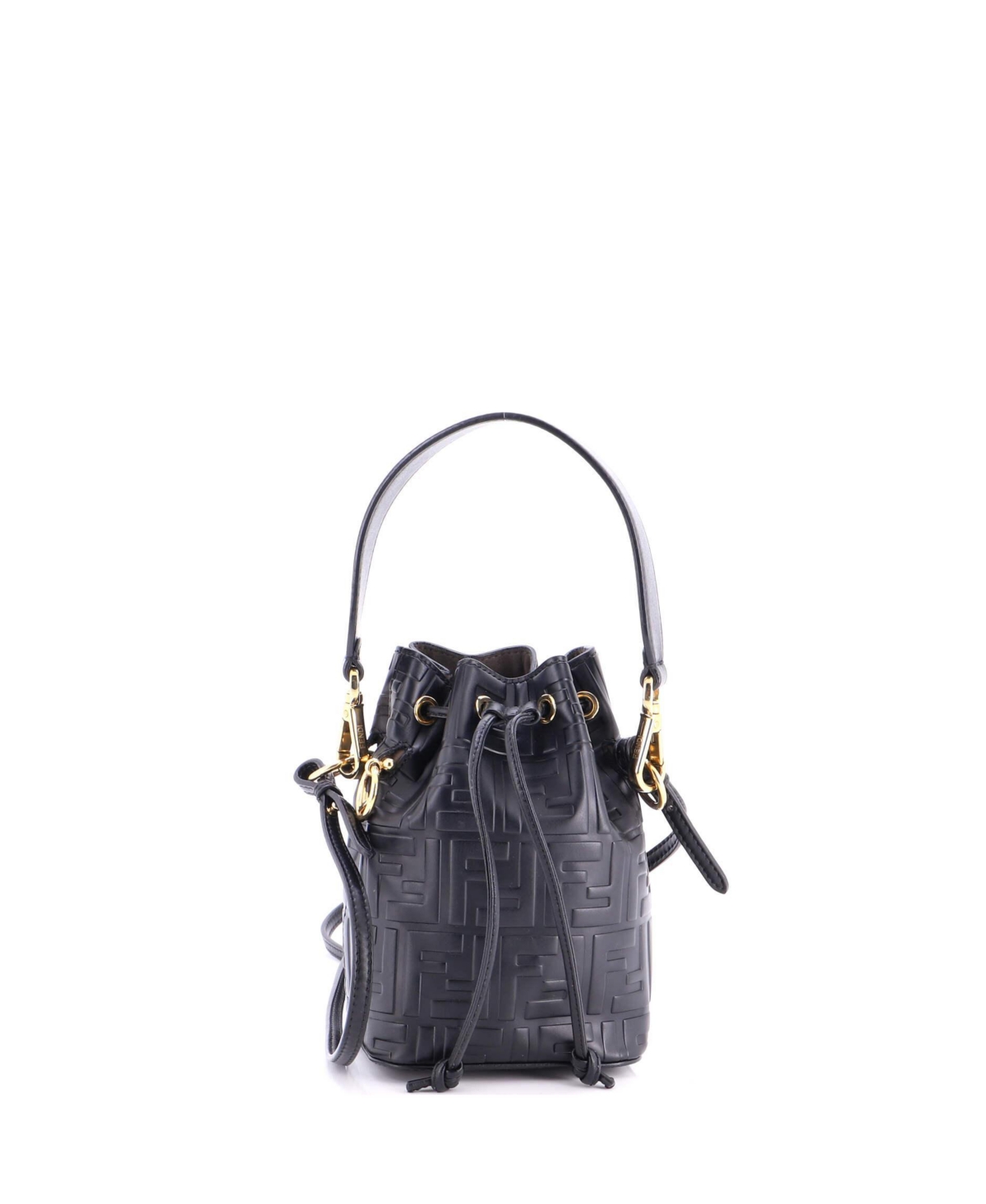 Click here for Pre-Owned Fendi Mini Mon Tresor Bucket Bag Zucca E... prices