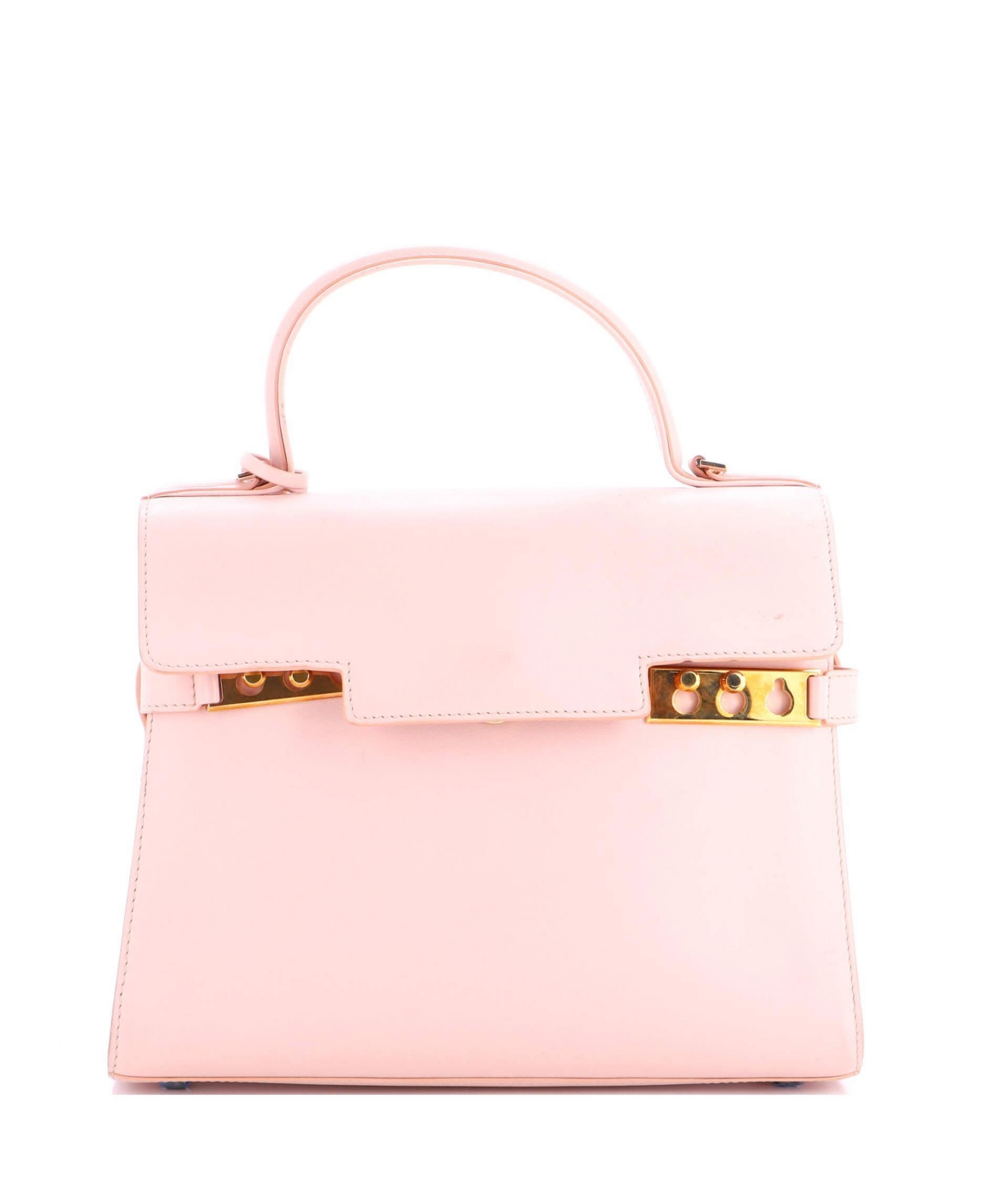 Click here for Pre-Owned Delvaux Mm Tempete Top Handle Bag Leathe... prices