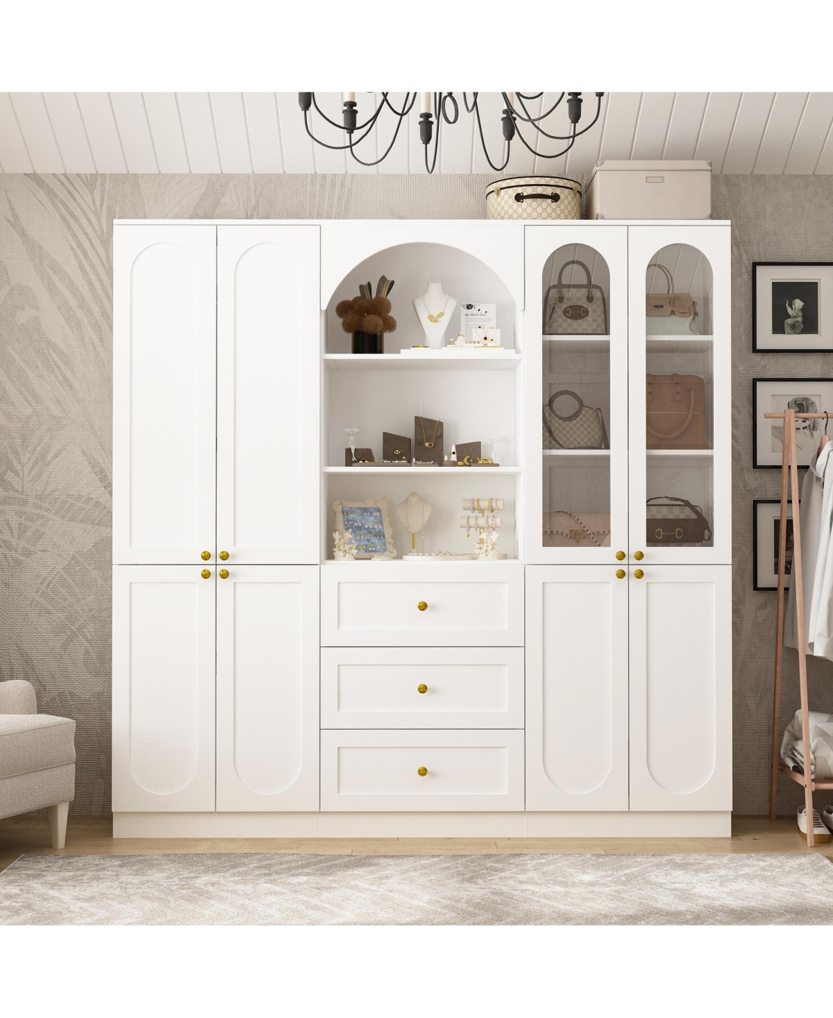 Click here for Homsee 71-Inch Tall Separate Style Wardrobe with G... prices