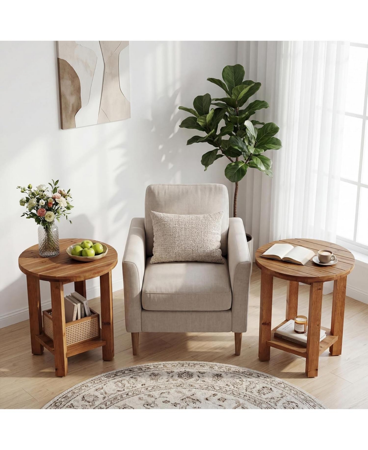 Click here for Tribesigns Side Table  Small Farmhouse Accent Tabl... prices