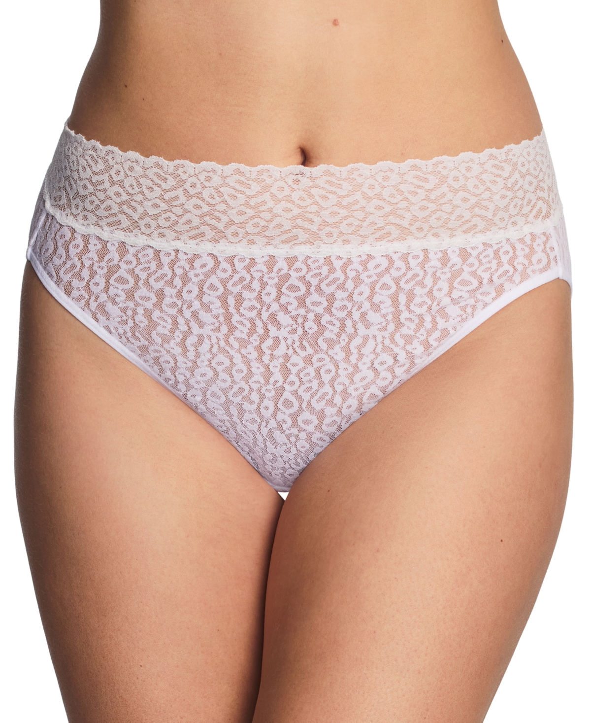 Click here for Wacoal Womens High Bar High-Cut Lace Panties - Whi... prices