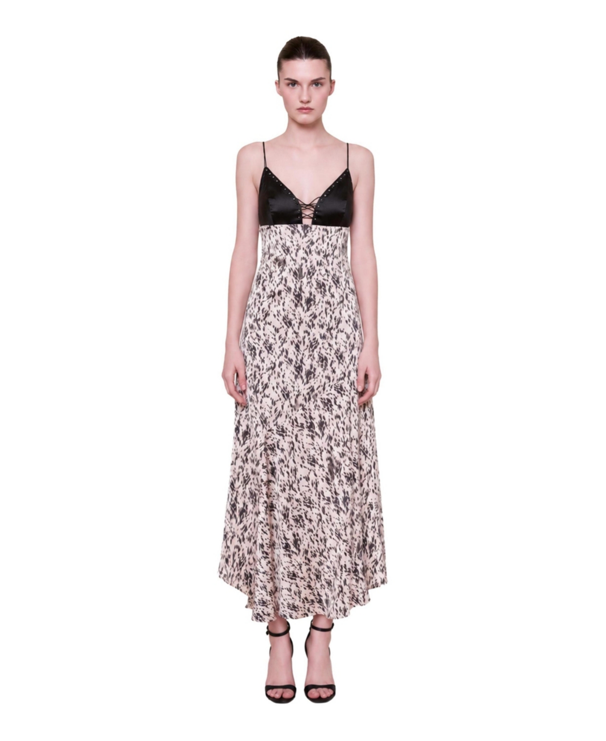 Click here for Pcfg Womens The Party Edit Asymmetric Satin Dress prices