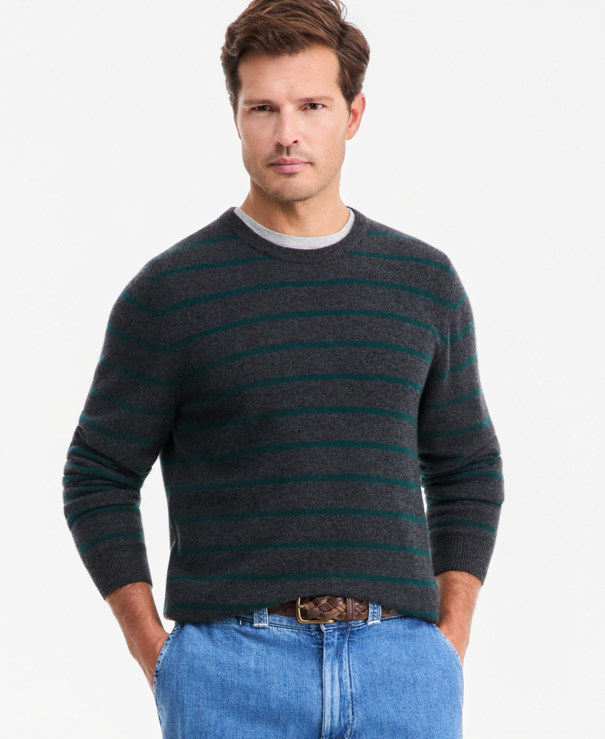 Click here for Club Room Mens Cashmere Sailor Stripe Sweater  Mac... prices