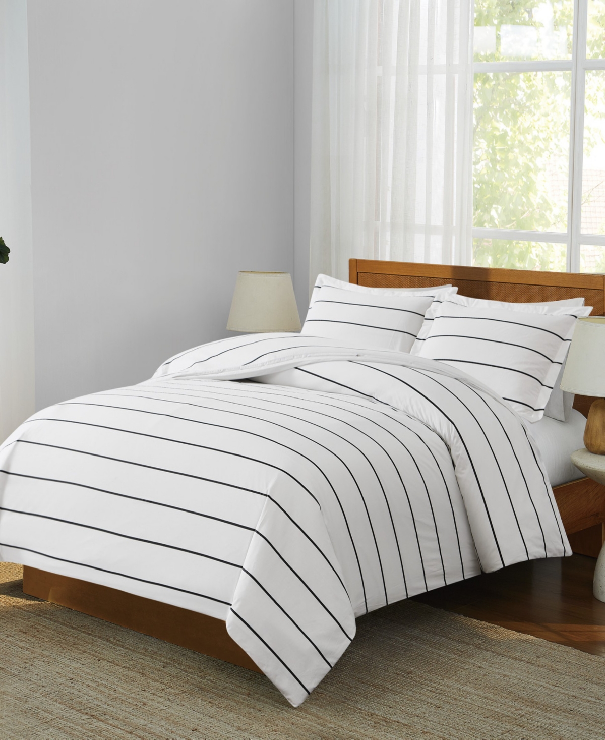 Click here for Brooklyn Loom Hayward Stripe 3-Piece Duvet Cover S... prices