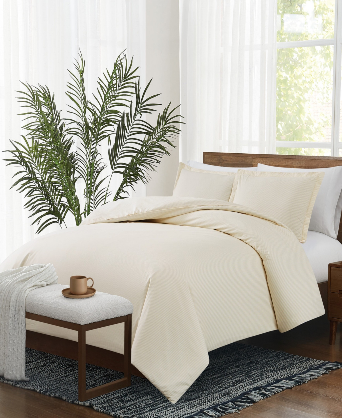 Click here for Brooklyn Loom Pinstripe 3-Piece Comforter Set  Kin... prices