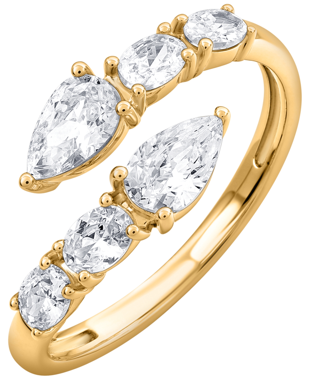 Click here for Macys Lab-Grown Diamond Open Ring (1 ct. t.w.) in... prices