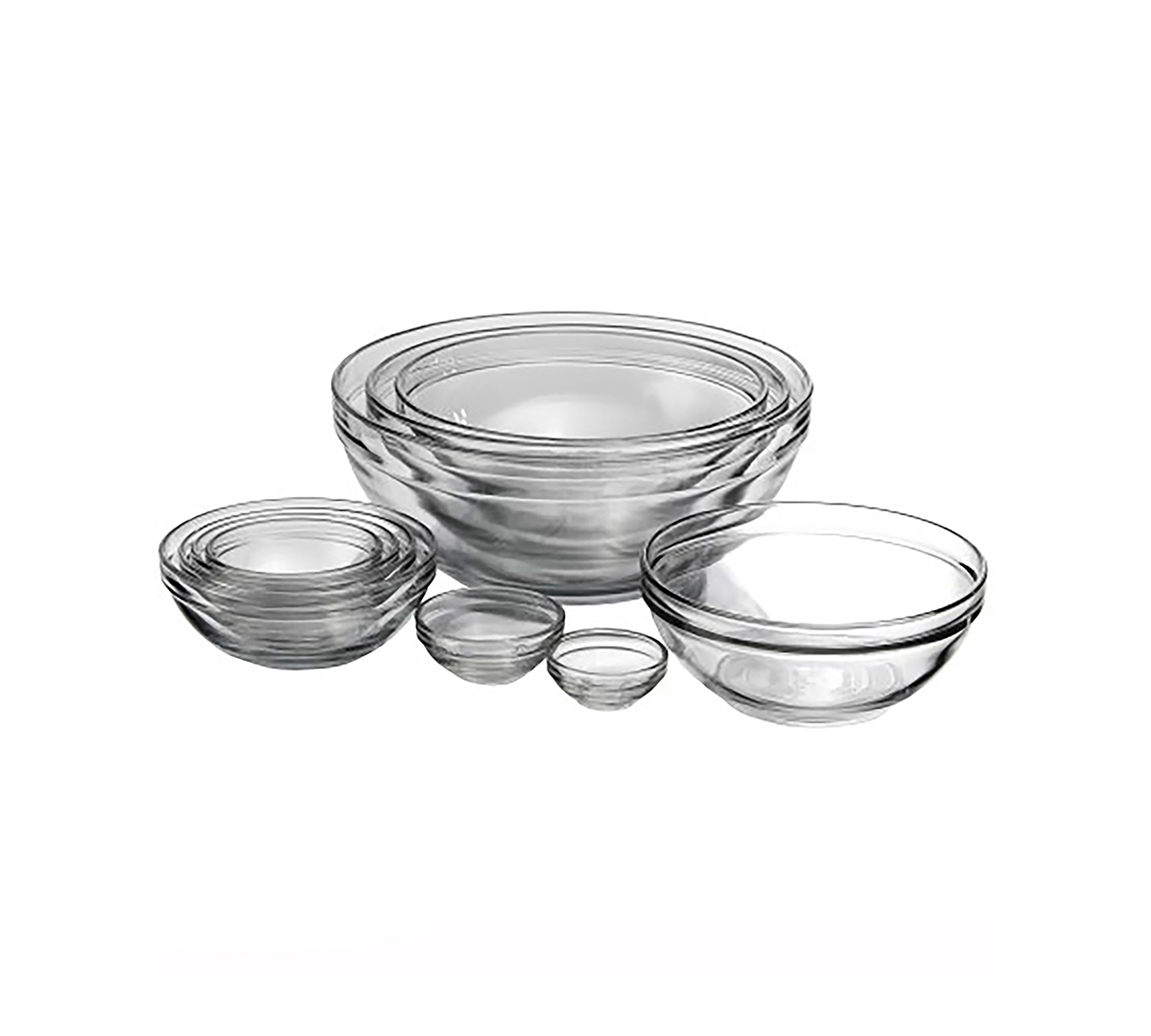 Click here for Anchor Hocking Glass 10-Piece Mixing Bowl Set - Cl... prices