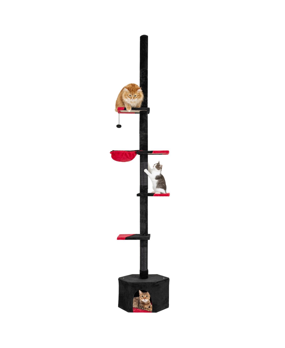 Click here for Gymax 5-Tier Tall Multi-Level Cat Tower With Condo... prices