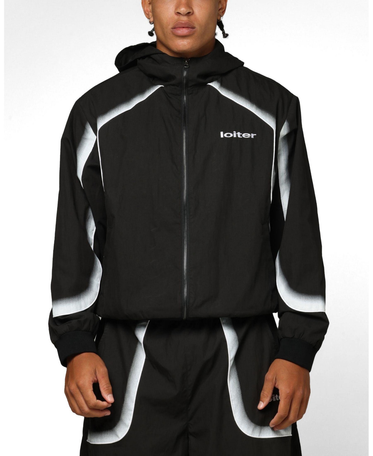 Click here for Loiter Mens Spray Day Track Jacket - Black prices