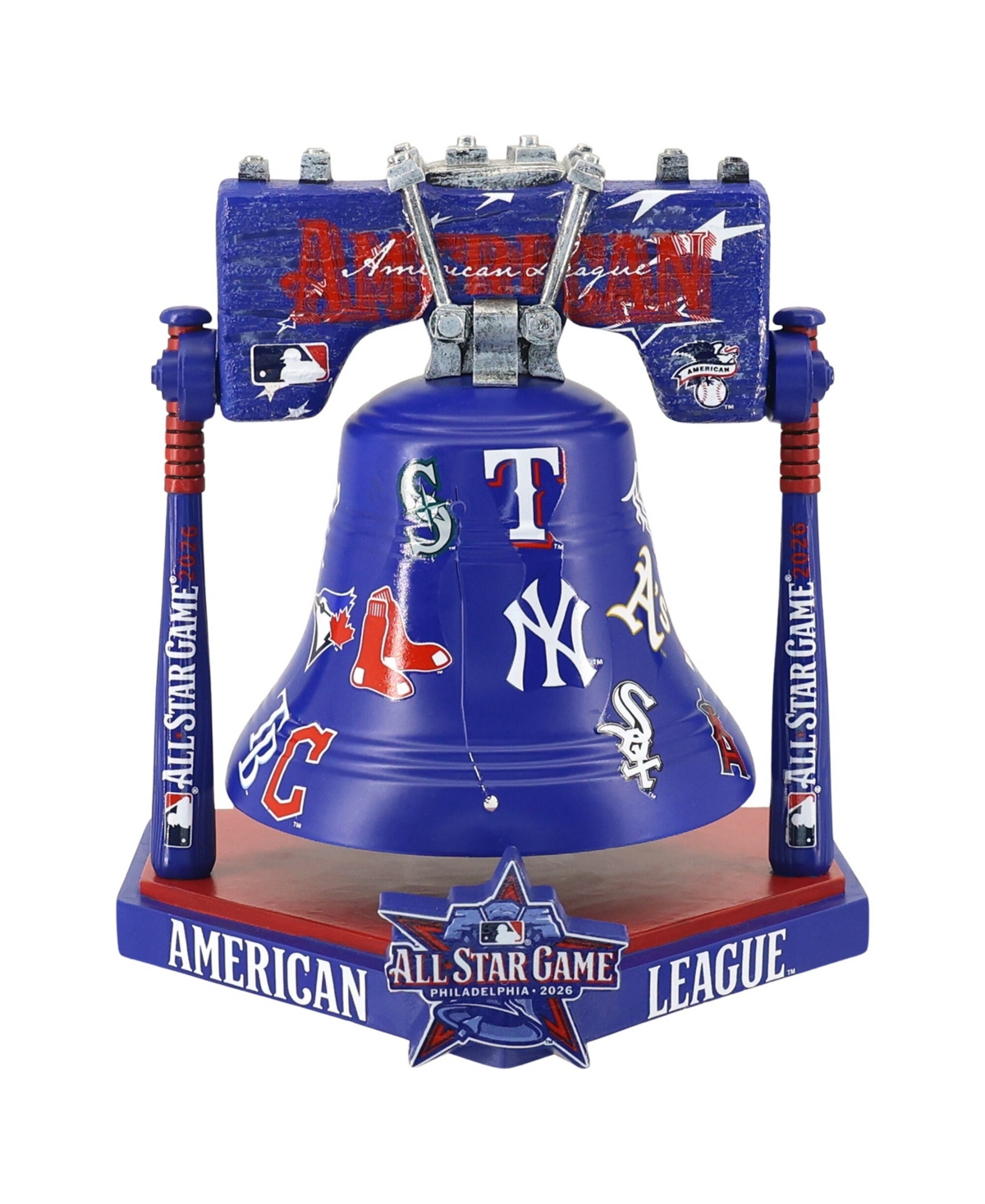 Click here for Foco 2026 Mlb All-Star Game Liberty Bell Bobblehea... prices