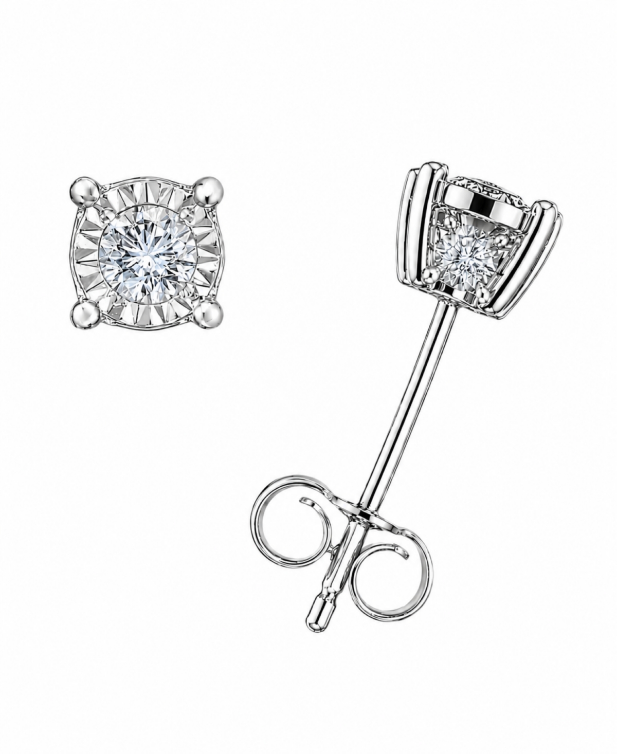 Click here for TruMiracle Diamond Stud Earrings (3/8 ct. t.w.) in... prices