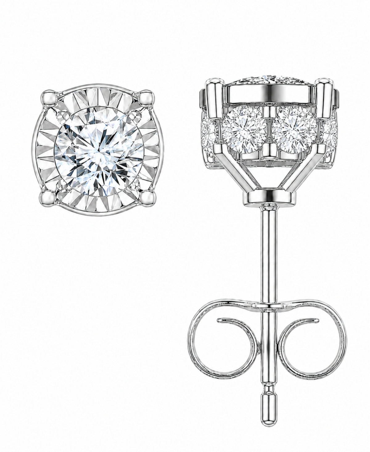 Click here for TruMiracle Diamond Stud Earrings (1 ct. t.w.) in 1... prices