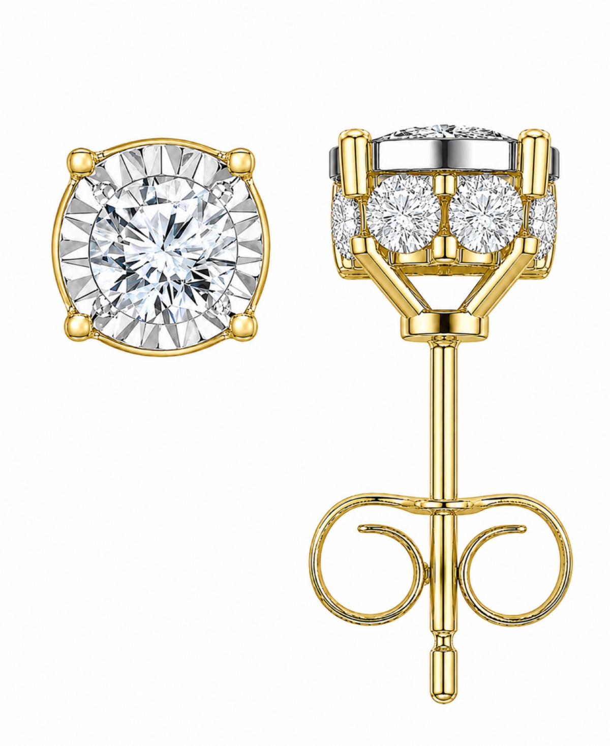 Click here for TruMiracle Diamond Stud Earrings (1 ct. t.w.) in 1... prices