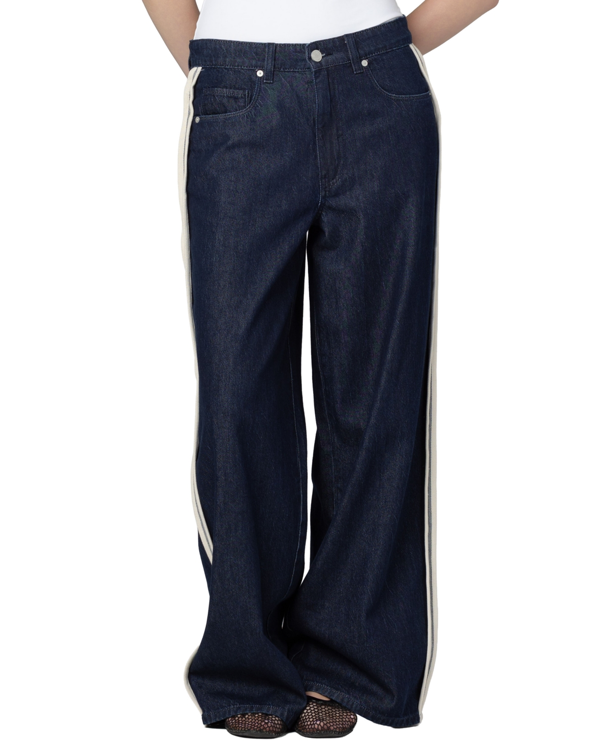 Click here for Blank Nyc Womens Play Time Harrison Low-Rise Baggy... prices