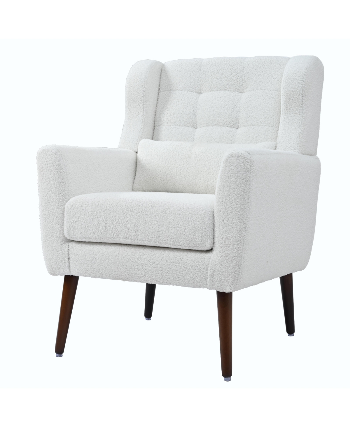 Click here for Clihome Modern Accent Chair Teddy Fabric Living Ro... prices