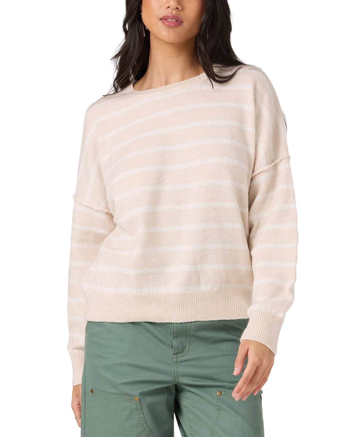 Click here for ONeill Womens Kari Ribbed Long-Sleeve Sweater - Tw... prices