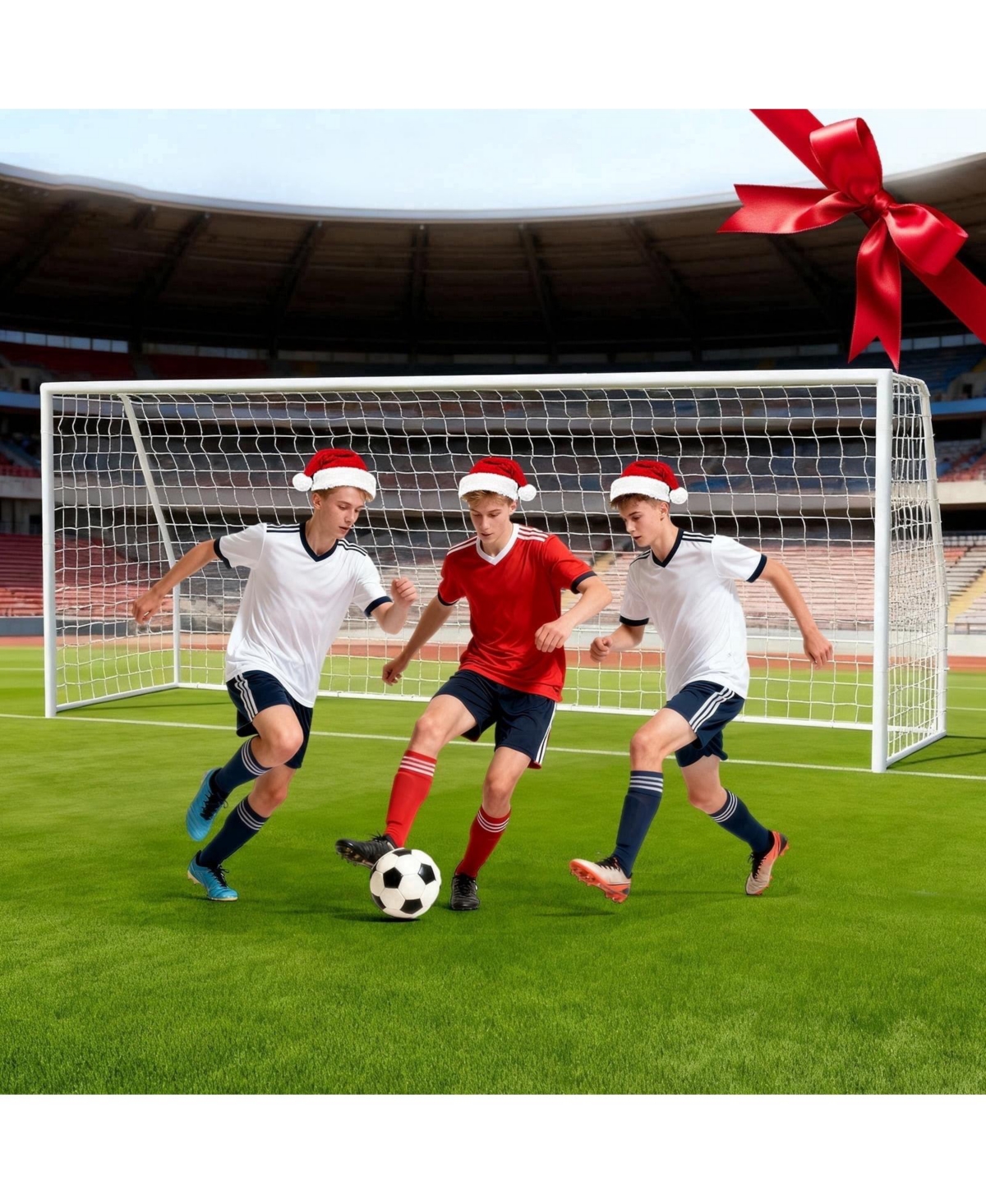 Click here for Aboron Heavy-Duty Metal Soccer Goal for Backyard a... prices