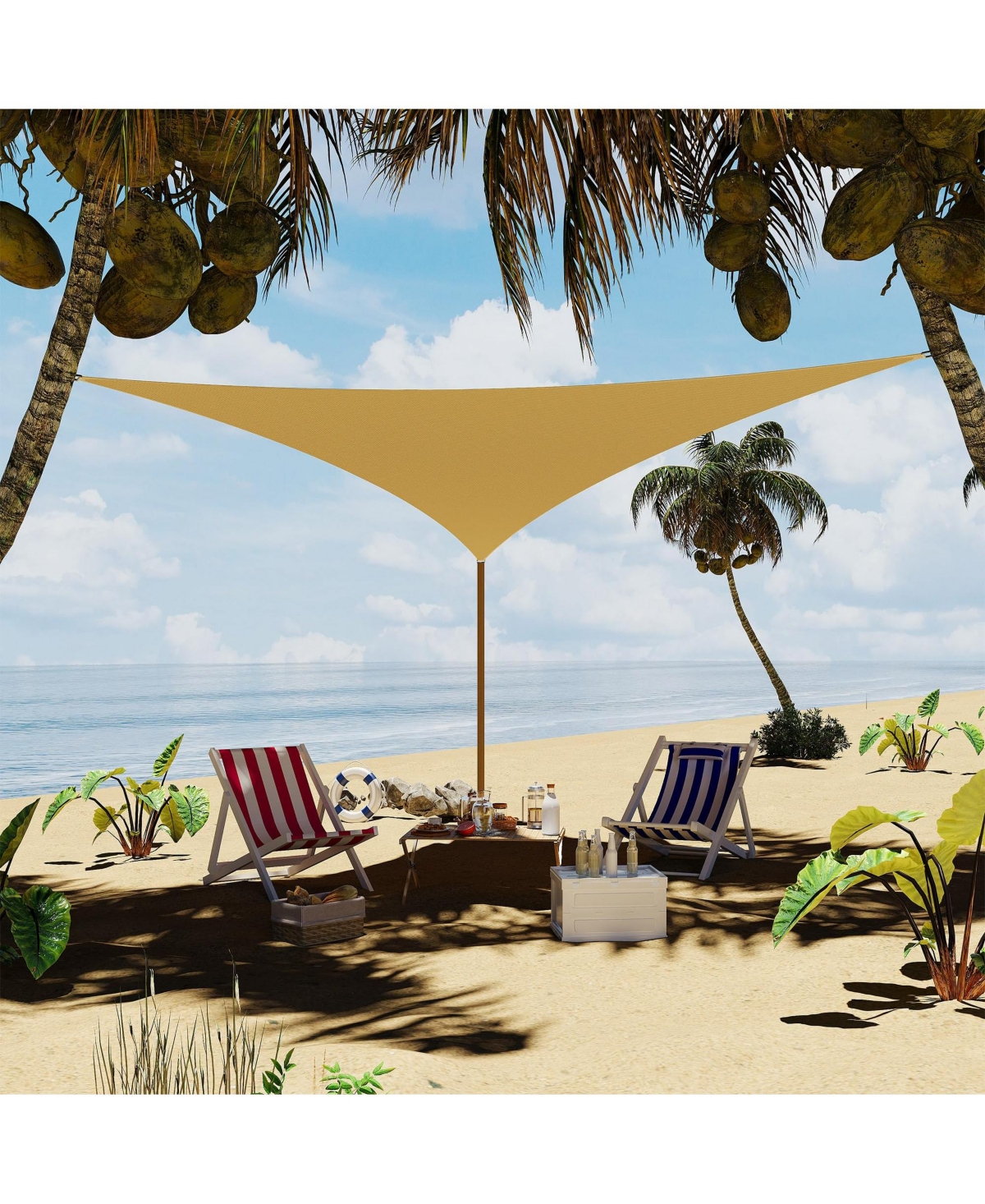 Click here for gaomon Triangle Sun Shade Sail for Patio  Deck and... prices