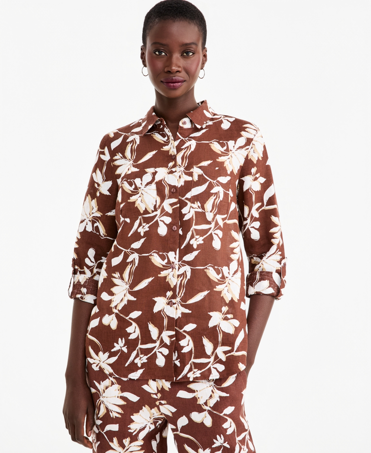 Click here for Charter Club Womens 100 Linen Shirt  Created for M... prices
