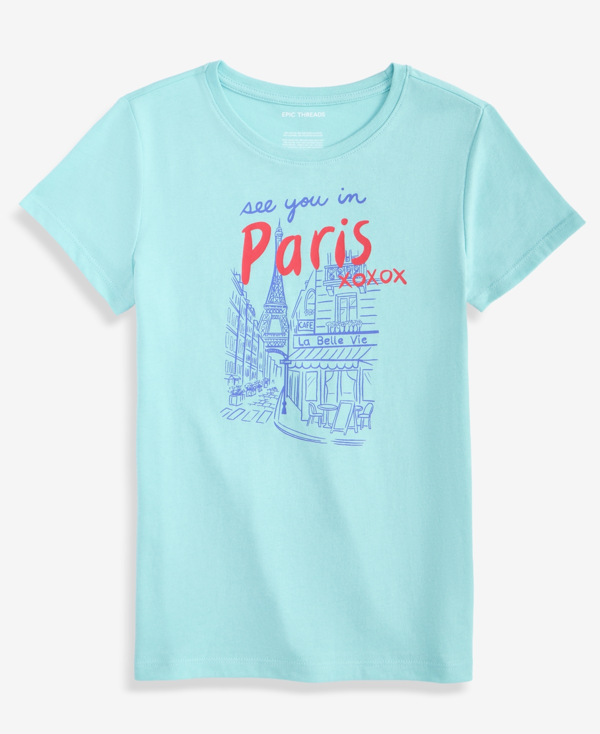 Click here for Epic Threads Girls (Xs-xl) Paris Graphic T-Shirt... prices