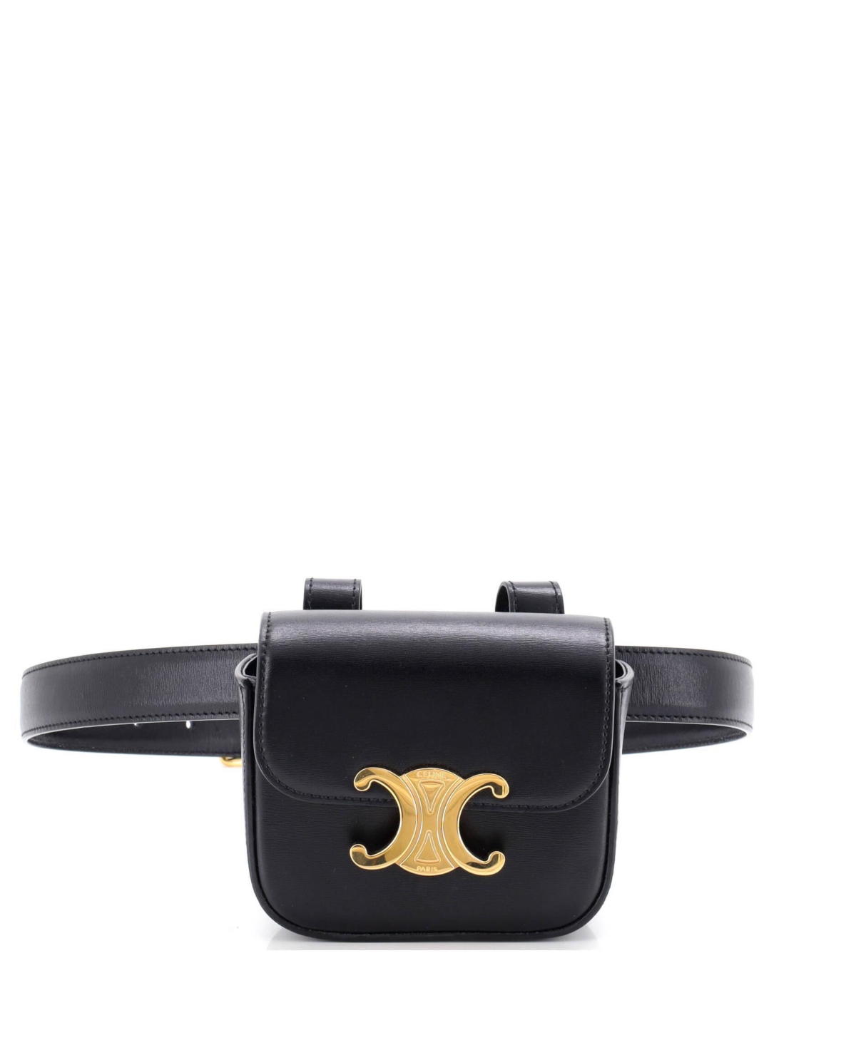 Click here for Pre-Owned Celine Mini Claude Belt Bag Shiny Calfsk... prices