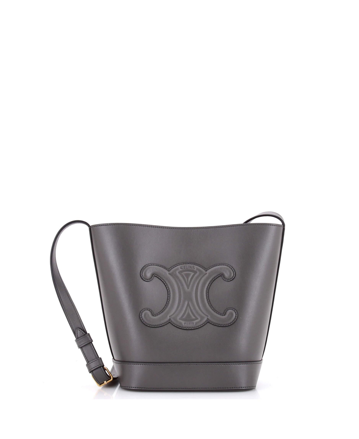 Click here for Pre-Owned Celine Small Cuir Triomphe Bucket Bag Le... prices