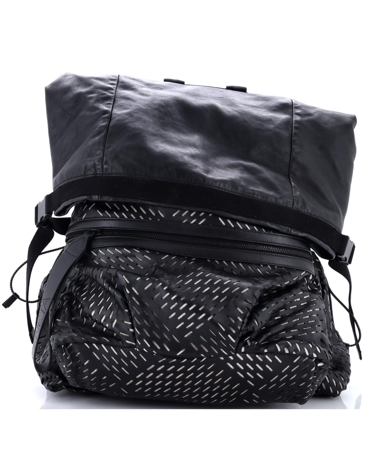 Click here for Pre-Owned Bottega Veneta Fold Over Backpack Leathe... prices