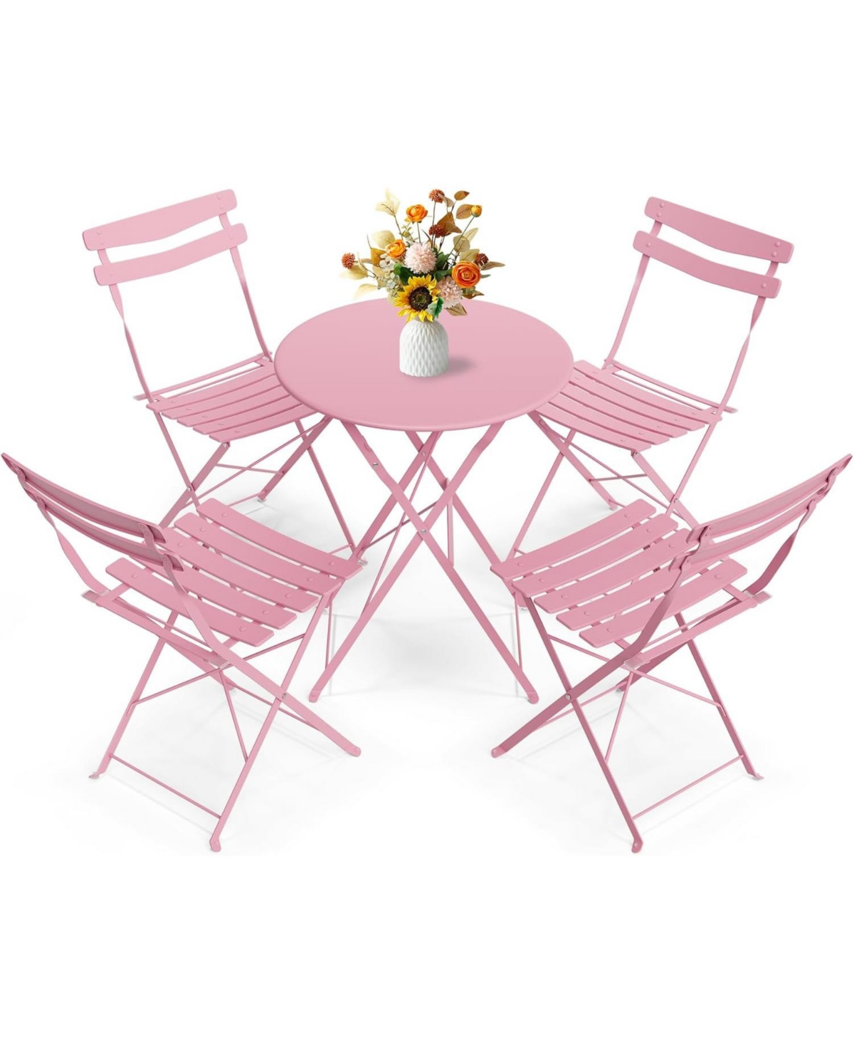 Click here for gaomon 5Piece Patio Bistro Set â Metal Frame Fol... prices