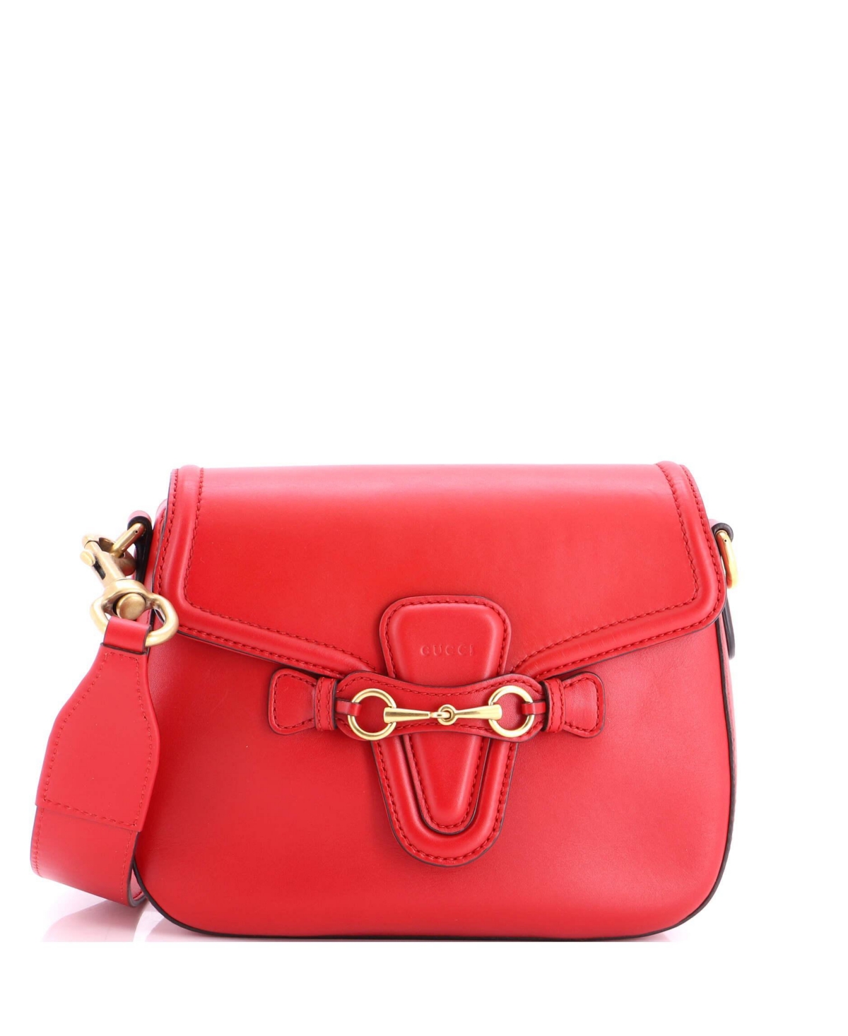 Click here for Pre-Owned Gucci Medium Lady Web Shoulder Bag Leath... prices