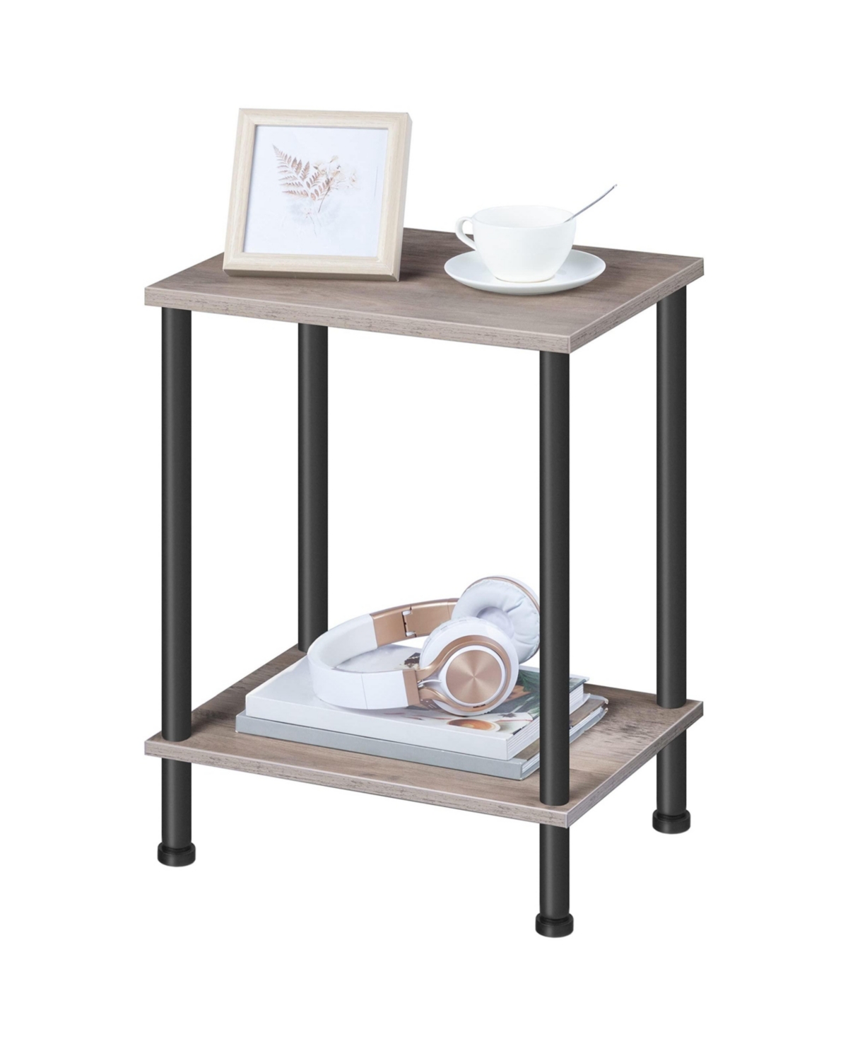 Click here for Slickblue Modern Side Table with Storage Shelf for... prices