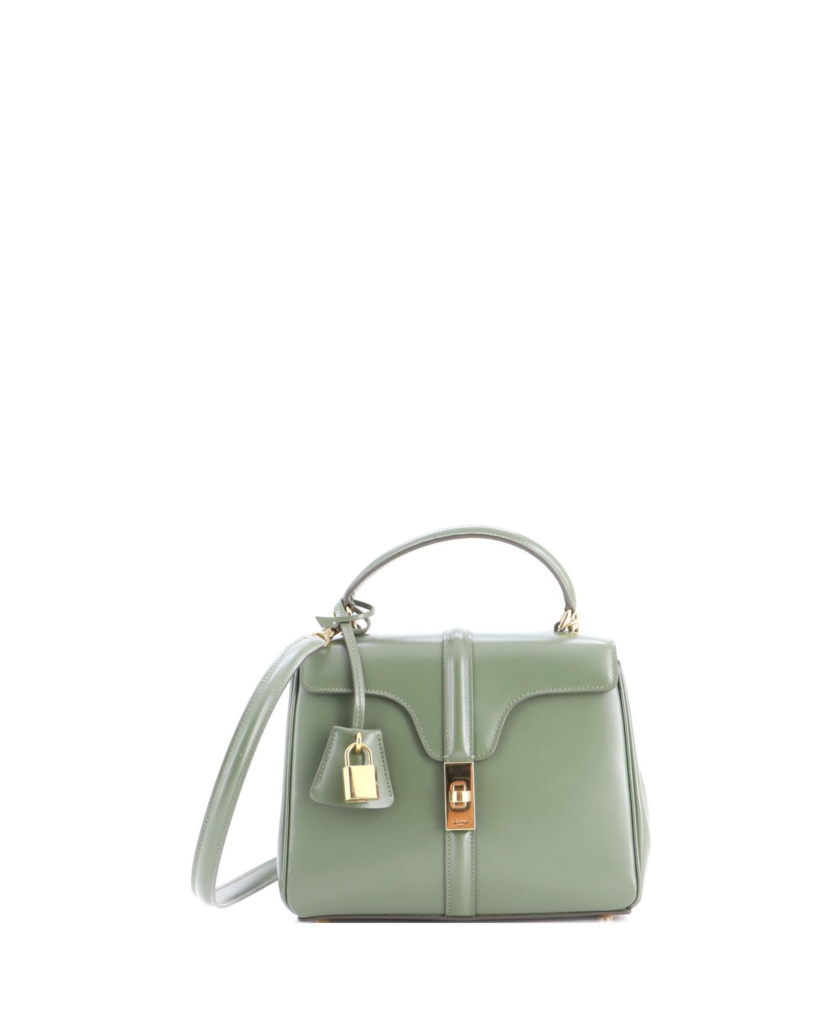 Click here for Pre-Owned Celine Mini 16 Top Handle Bag Smooth Cal... prices