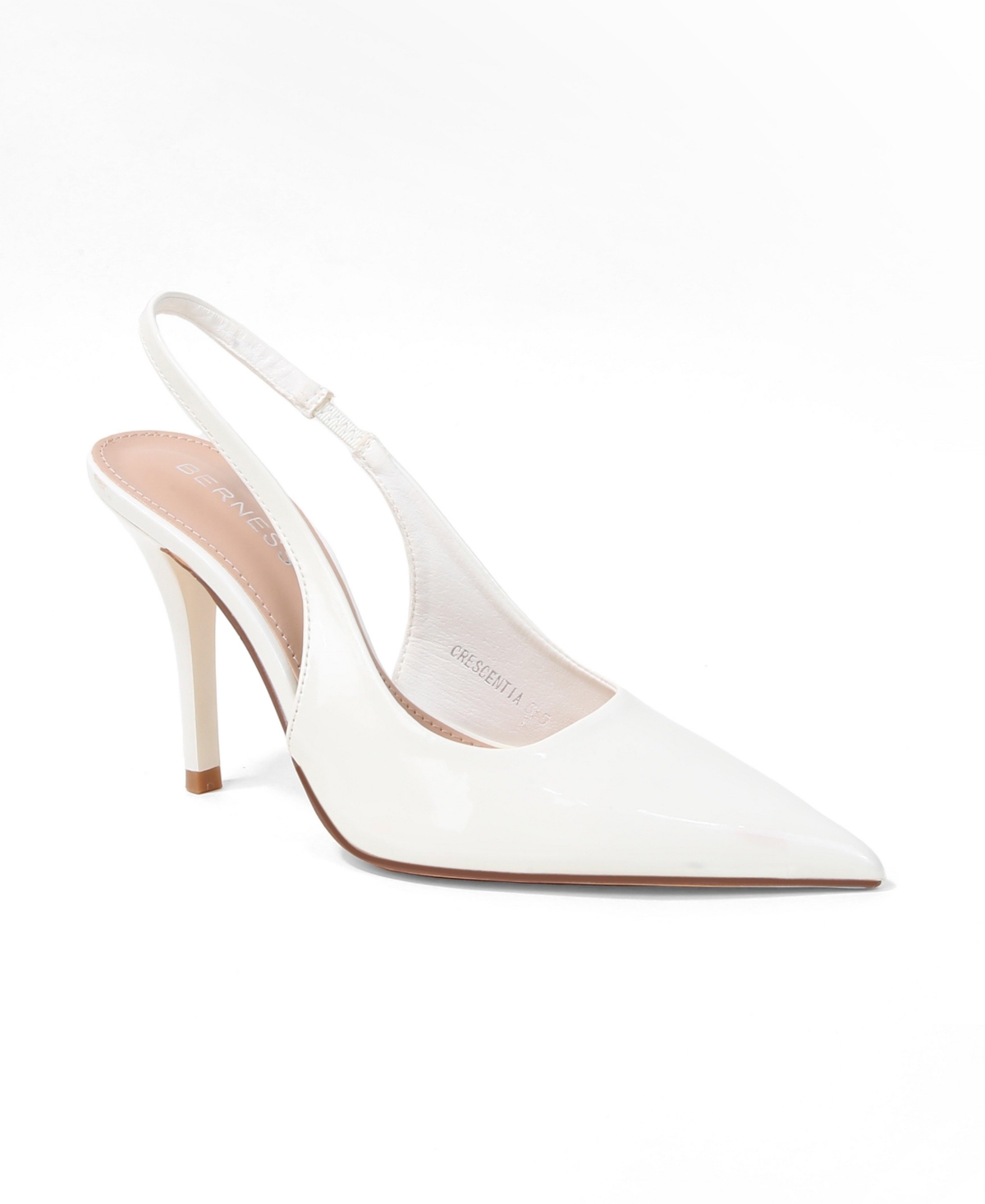 Click here for Berness Womens Crescentia Patent Slingback Stilett... prices