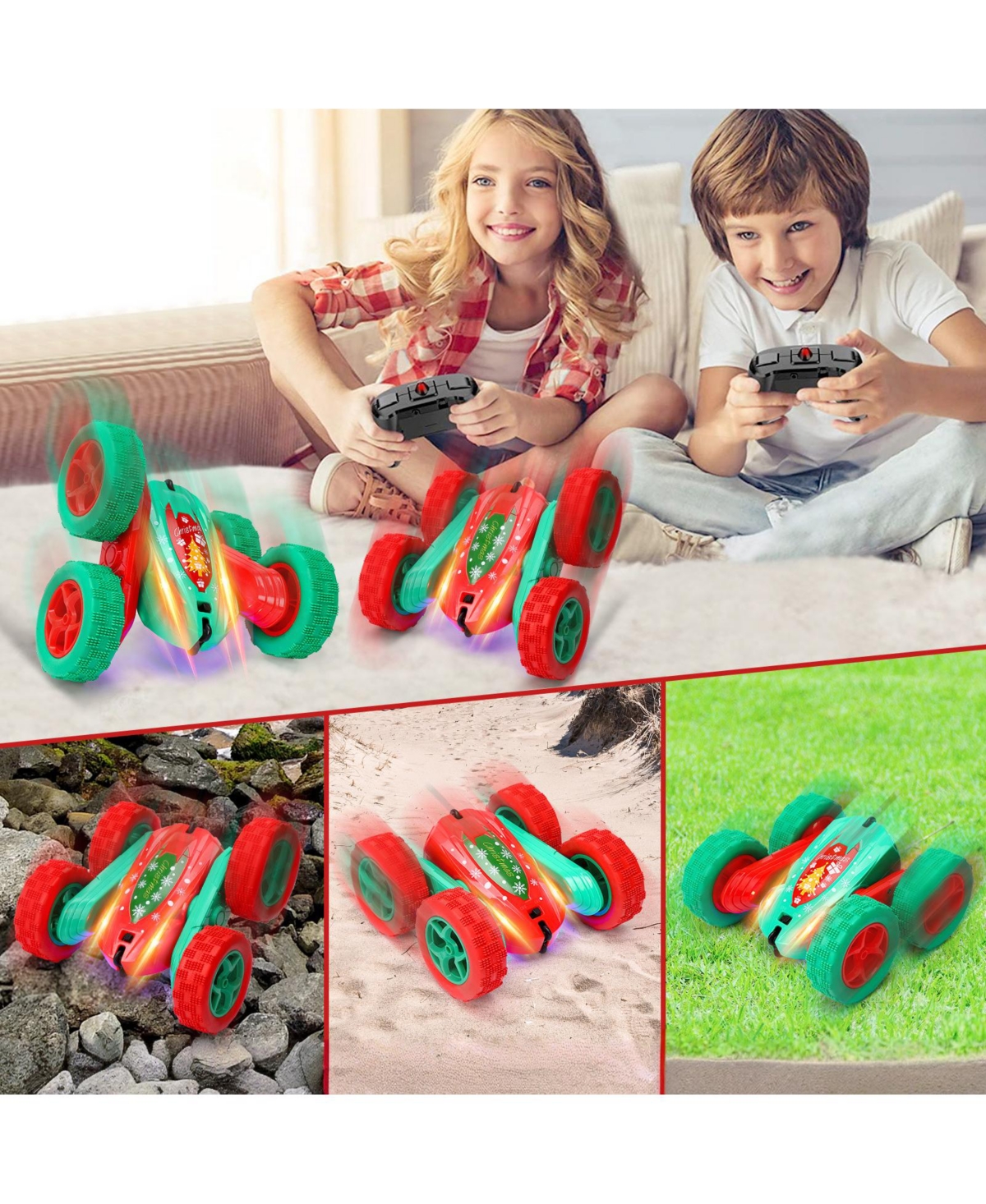 Click here for homfan 10.2 x 6.7 x 5.9 in Remote Control Stunt Ca... prices