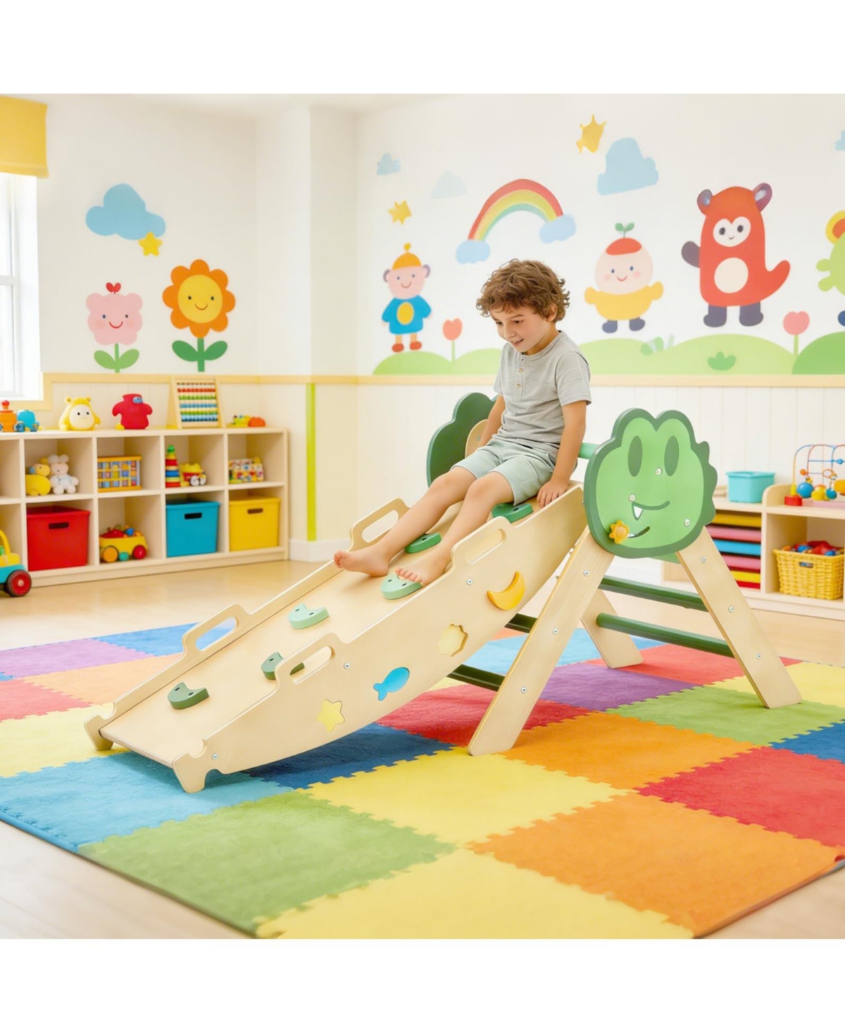 Click here for homfan 72.8 x 20.5 x 22.8 Inch Kids Climbing Frame... prices