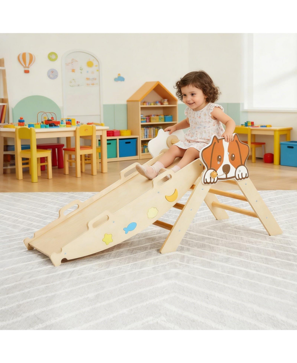 Click here for homfan 72.8 x 20.5 x 22.8 Inch Kids Climbing Frame... prices