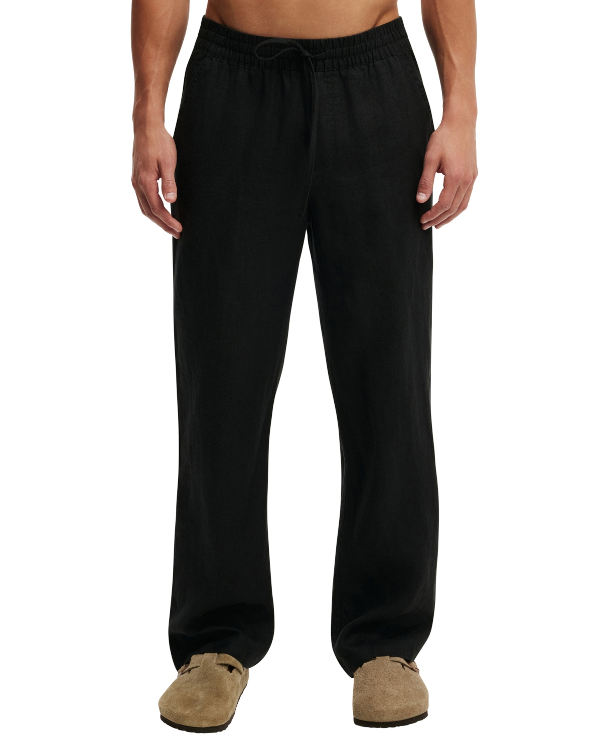 Click here for Cotton On Mens Baggy Worker Linen Relaxed-Fit Pant... prices
