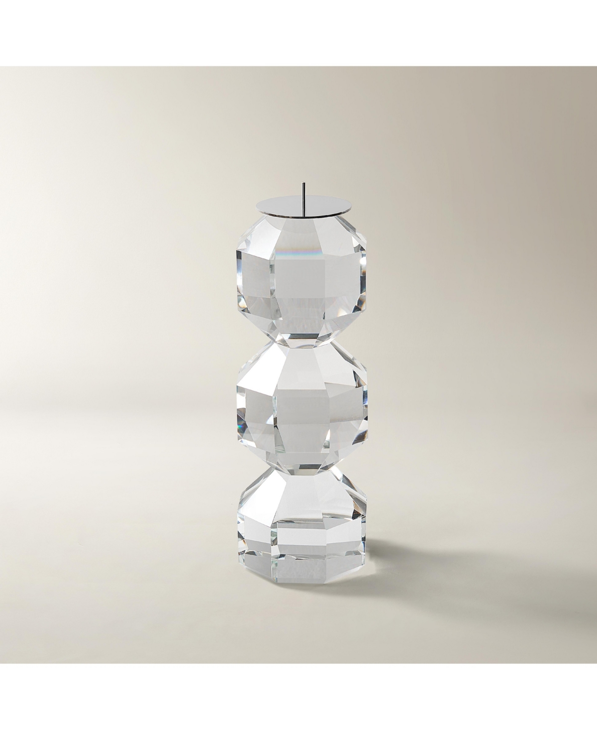 Click here for Z Gallerie Chiaro Crystal Pillar Holder - Clear prices