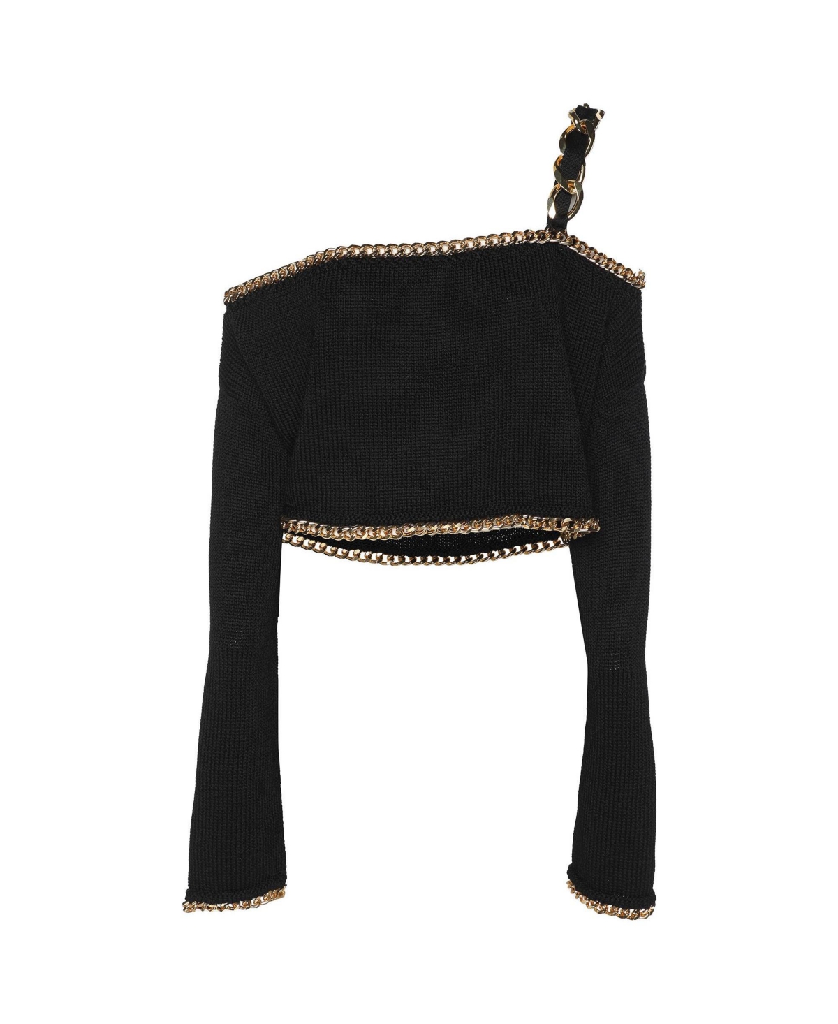 Click here for Pre-Owned Balmain Womens Rib Knit Top - Black prices